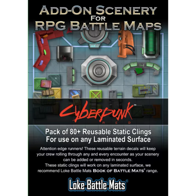 Cyberpunk: Add-On Scenery For RPG Battle Maps | JustPlayGames