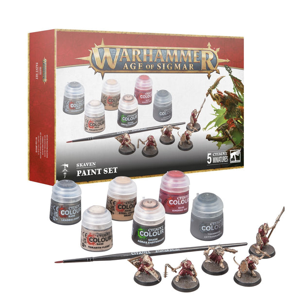 Age of Sigmar: Skaven + Paint Set | JustPlayGames